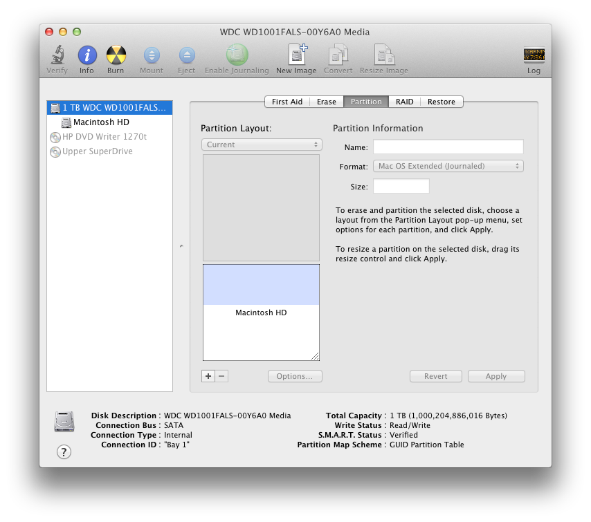Partition Issue | MacRumors Forums