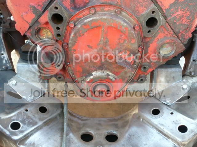 Side motor mounts and trans crossmember install | Chevy Tri Five Forum